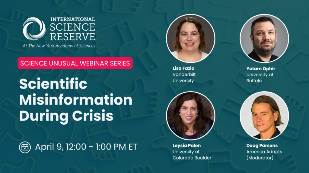 Scientific Misinformation During a Crisis - International Science Reserve